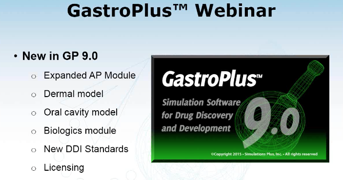 What's New In GastroPlus™ 9.0? - Simulations Plus