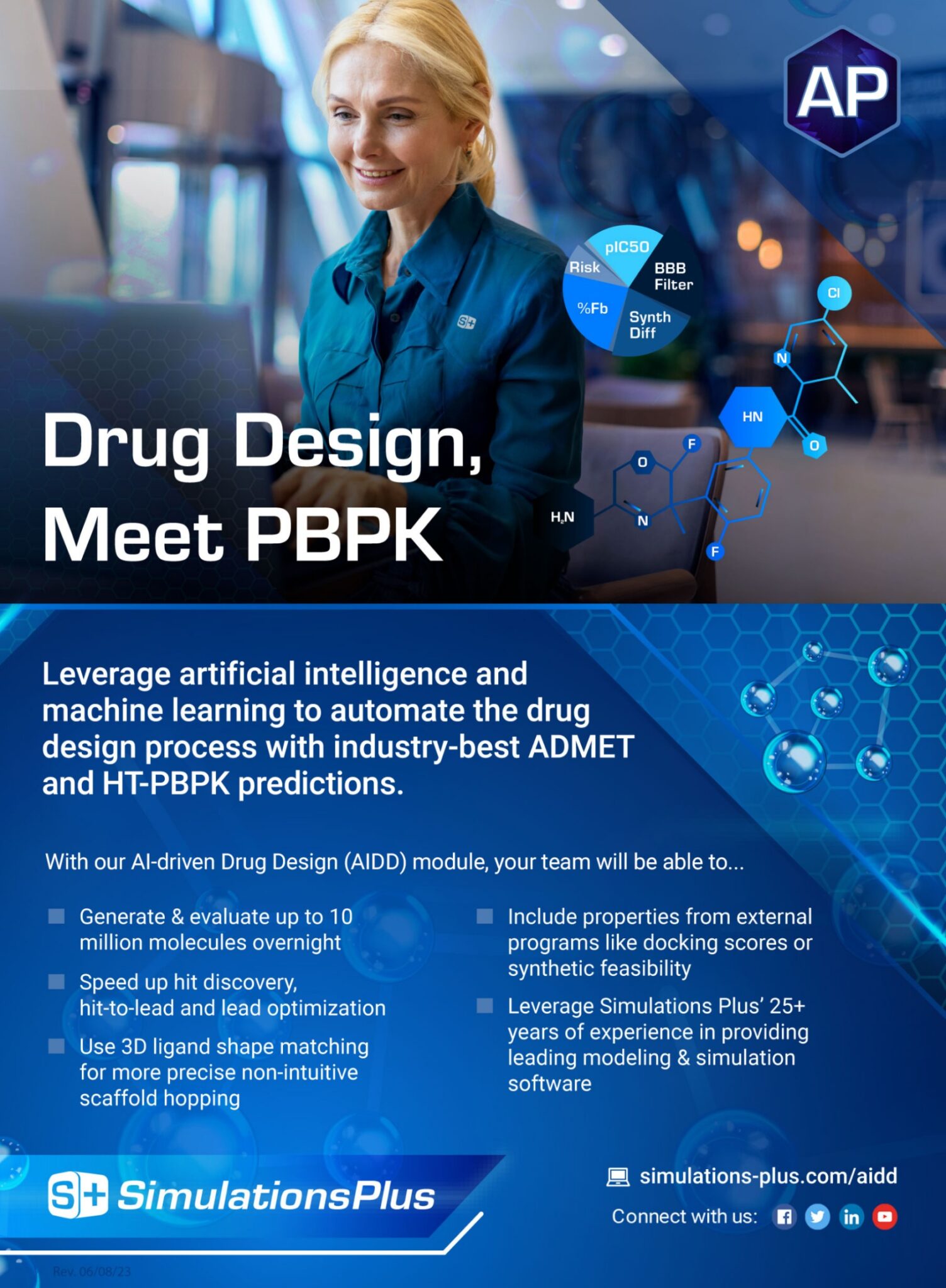 AI-Driven Drug Design (AIDD) Flyer - Simulations Plus