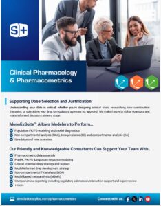 Clinical Pharmacology & Pharmacometrics Software and Services Flyer - Simulations Plus