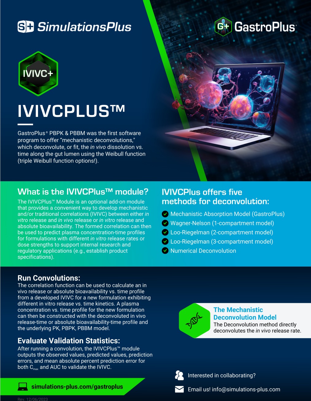 GP IVIVCPlus™ Module Flyer - Simulations Plus