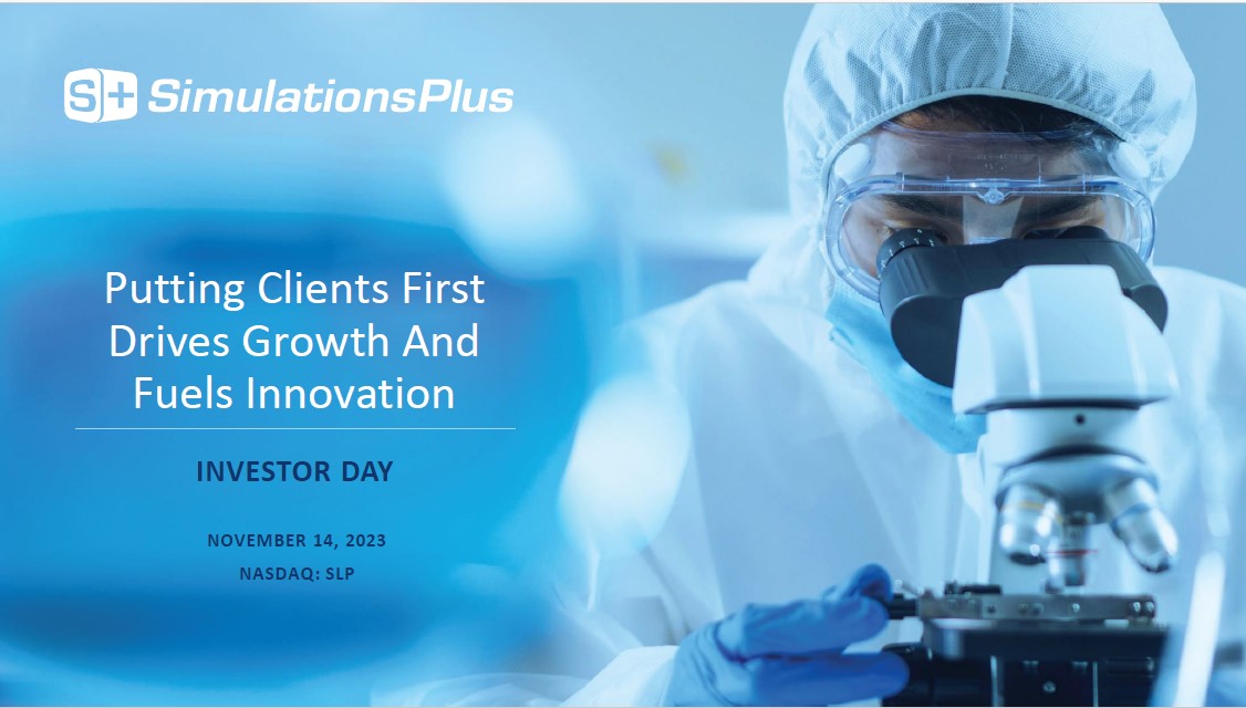 Simulations Plus Investor Day 2023 - Simulations Plus