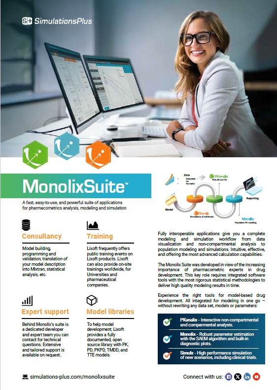 MonolixSuite™ v2024 Product Brochure - Simulations Plus