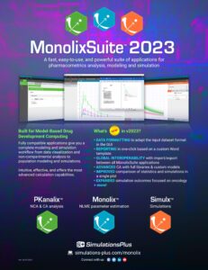 MonolixSuite™ Pharmacometrics analysis, Modeling, and Simulation Software