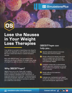 OBESITYsym Flyer - Simulations Plus