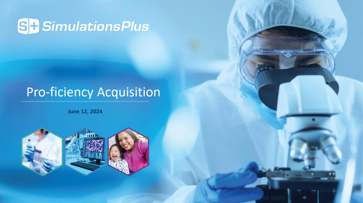 Acquisition of Pro-ficiency - Simulations Plus