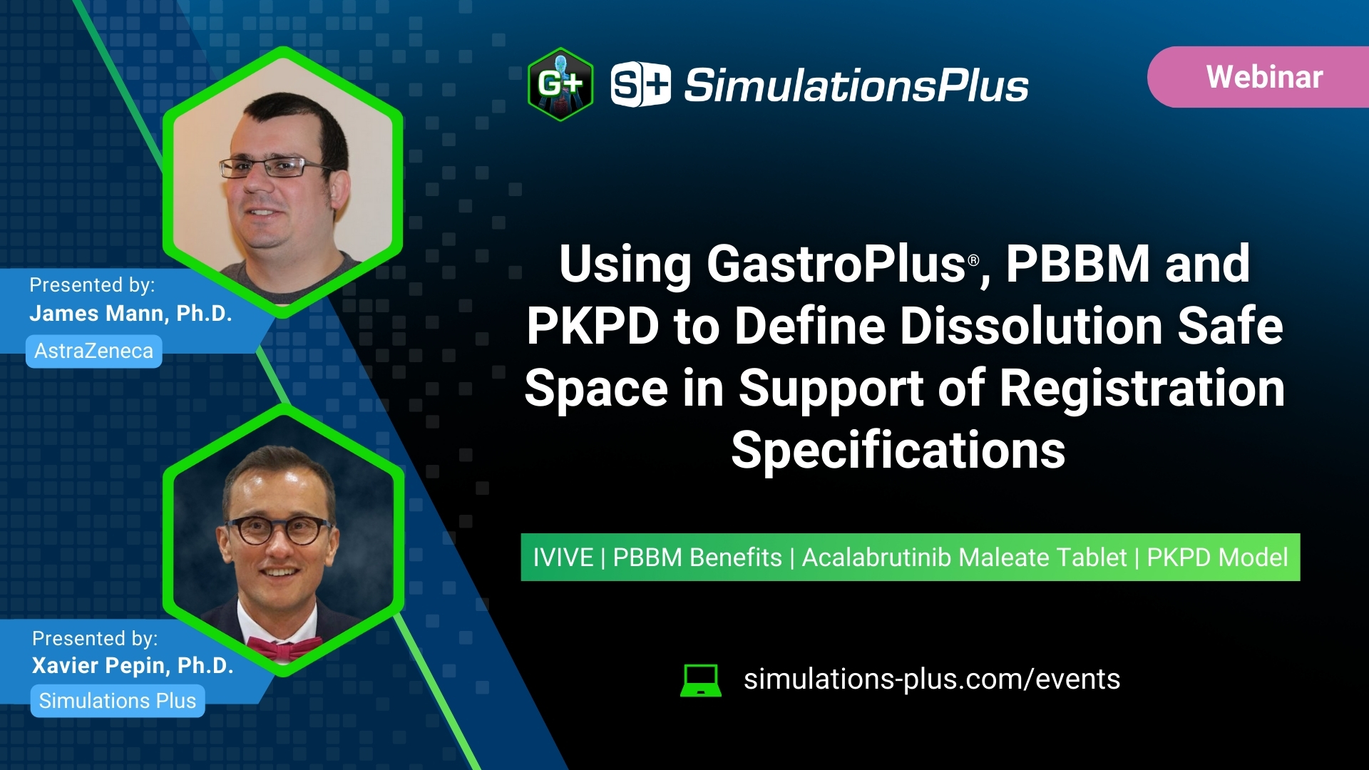 Using GastroPlus®, PBBM and PKPD to Define Dissolution Safe Space in ...