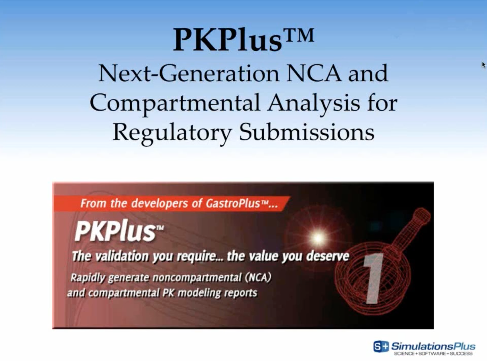 PKPlus™ - The next-generation software for preclinical and clinical trial data analysis ...